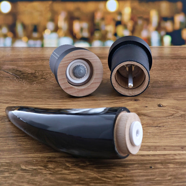 Full Aubrac Cattle Horn Salt Mill - 10 Inches "One-of-a-Kind" #101 ...