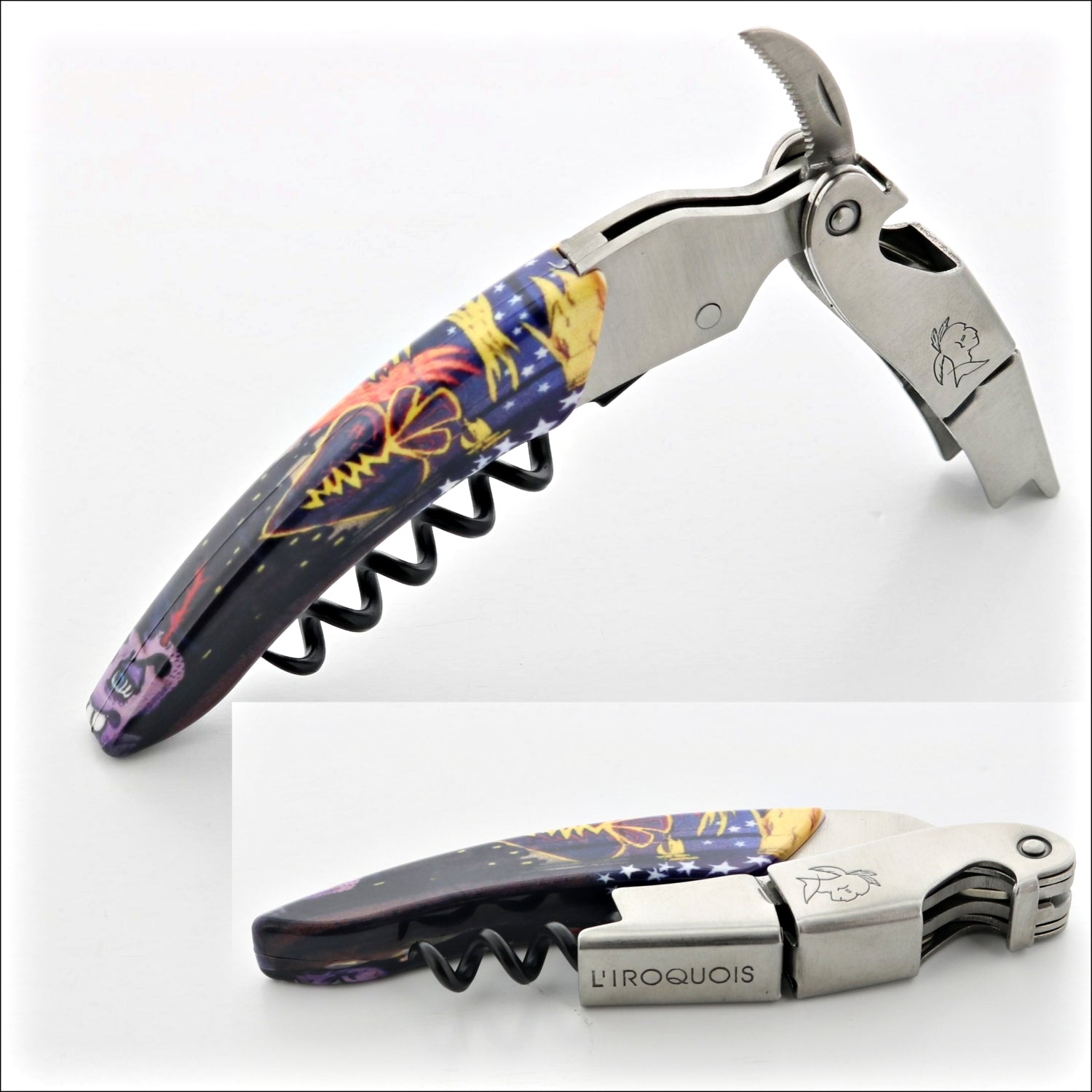 Iroquois Urban Series Two-Step Waiter's Corkscrew - Motif No.14 - Laguiole Imports